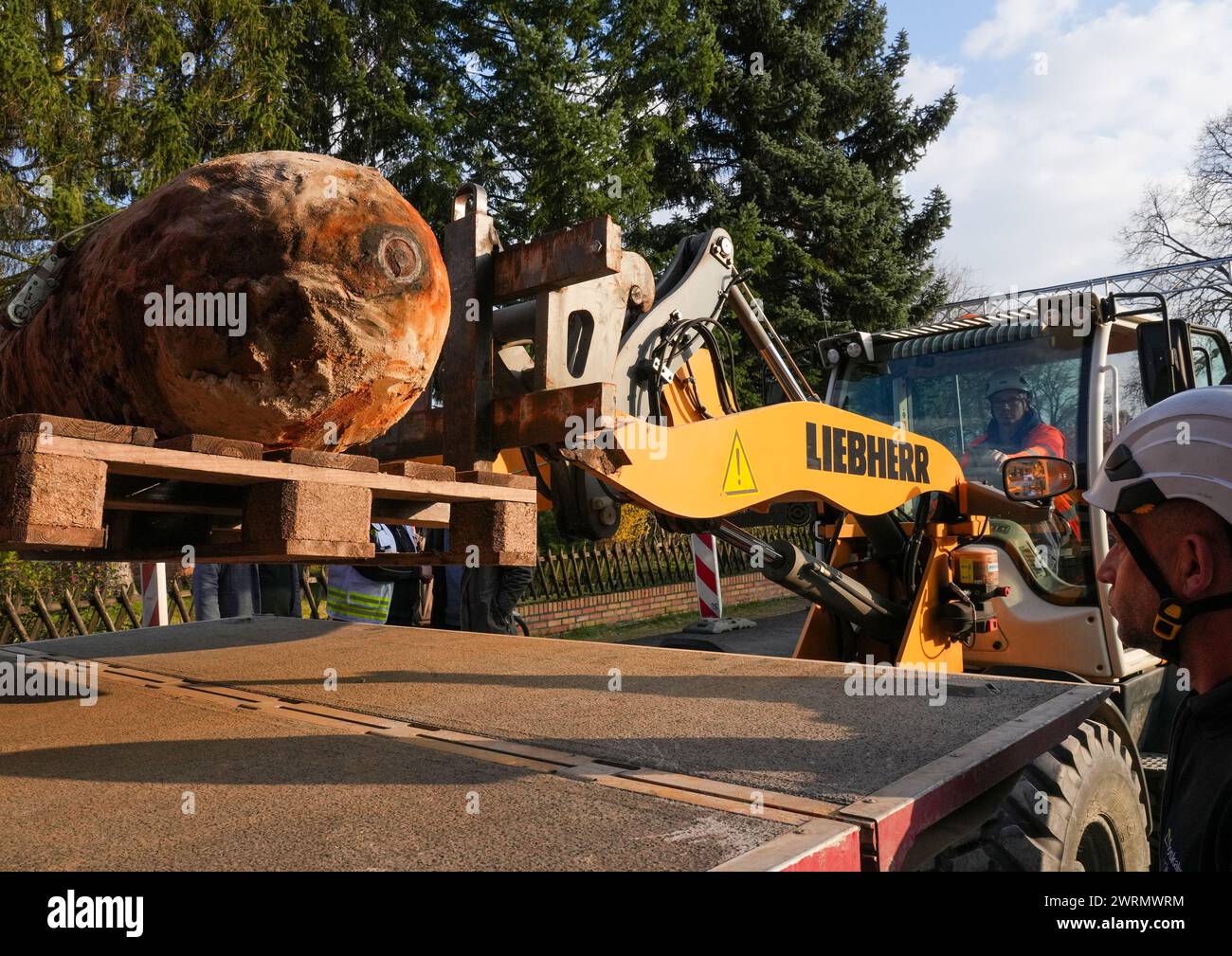 Oranienburg, Germany. 13th Mar, 2024. After being defused, a World War ...