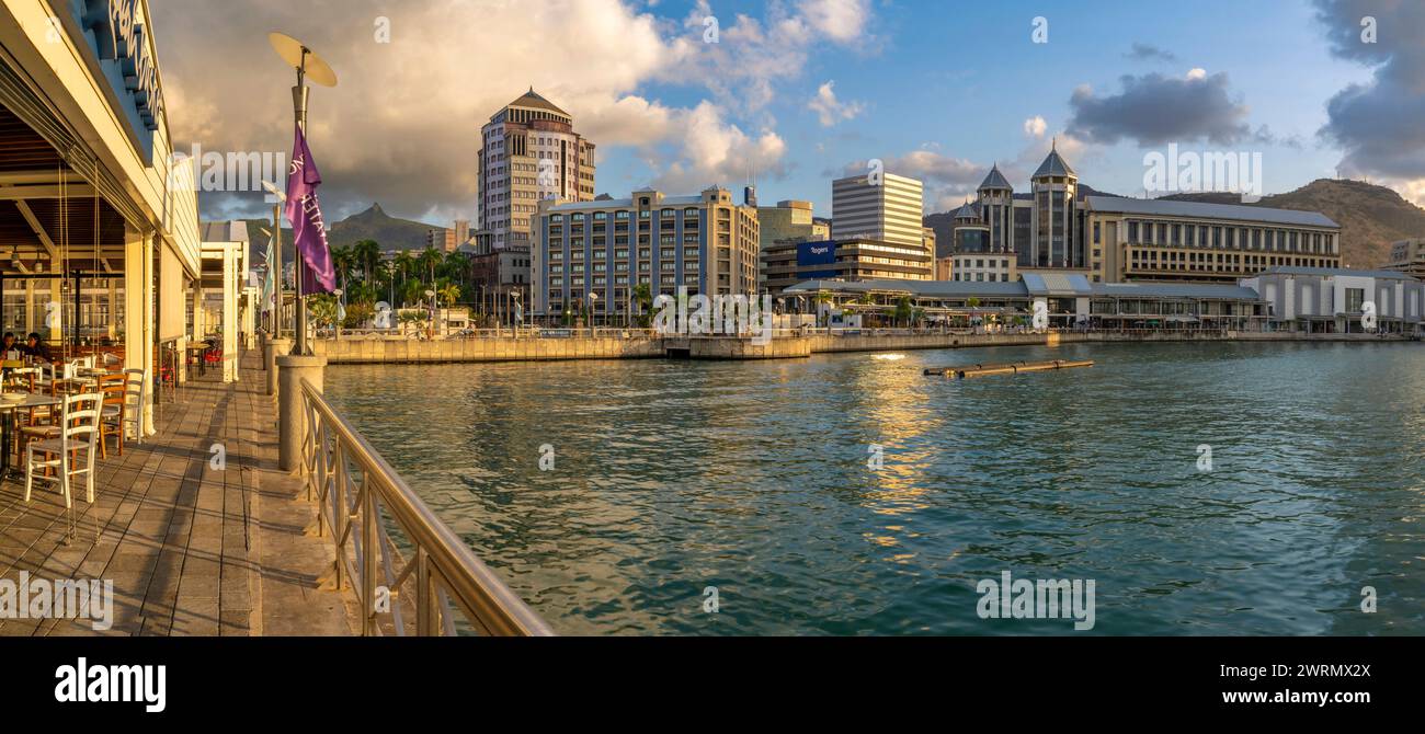 View of Caudan Waterfront in Port Louis, Port Louis, Mauritius, Indian ...