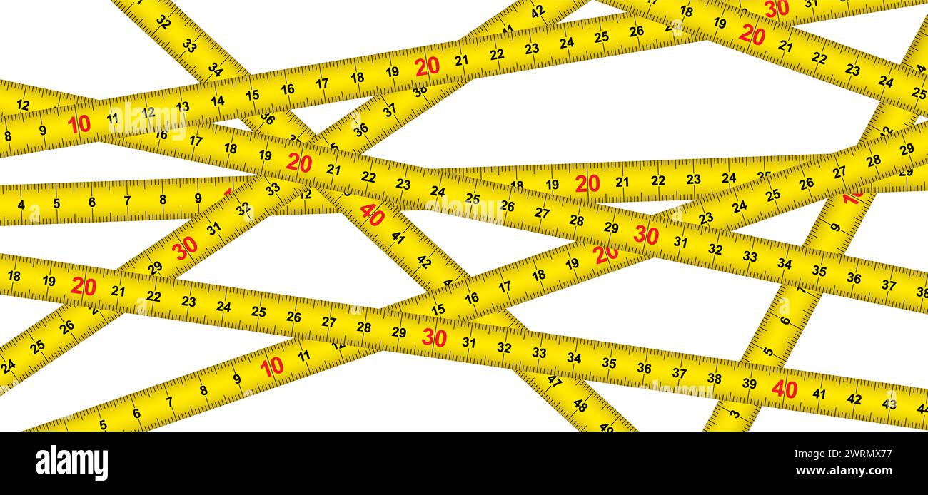 Yellow measuring tape. Working tapeline. tape measure, ruler metric ...