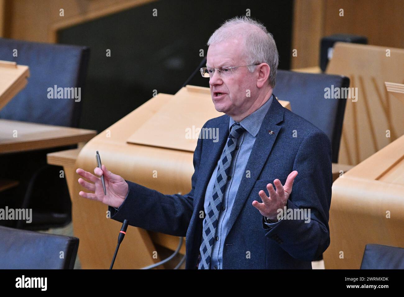 Edinburgh Scotland, UK 13 March 2024. John Mason MSP at the Scottish ...