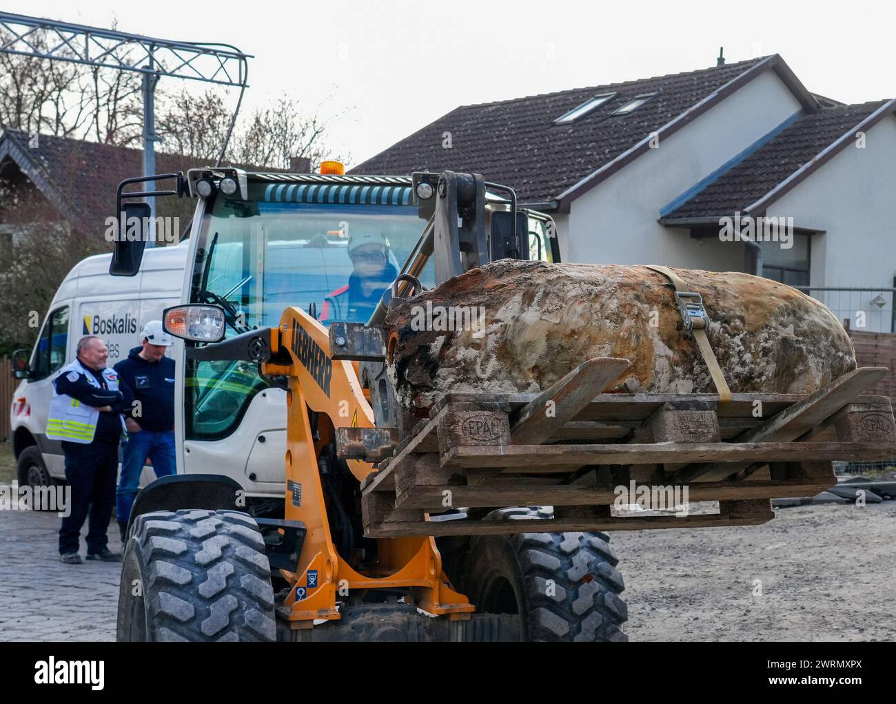 Oranienburg, Germany. 13th Mar, 2024. After being defused, a World War ...