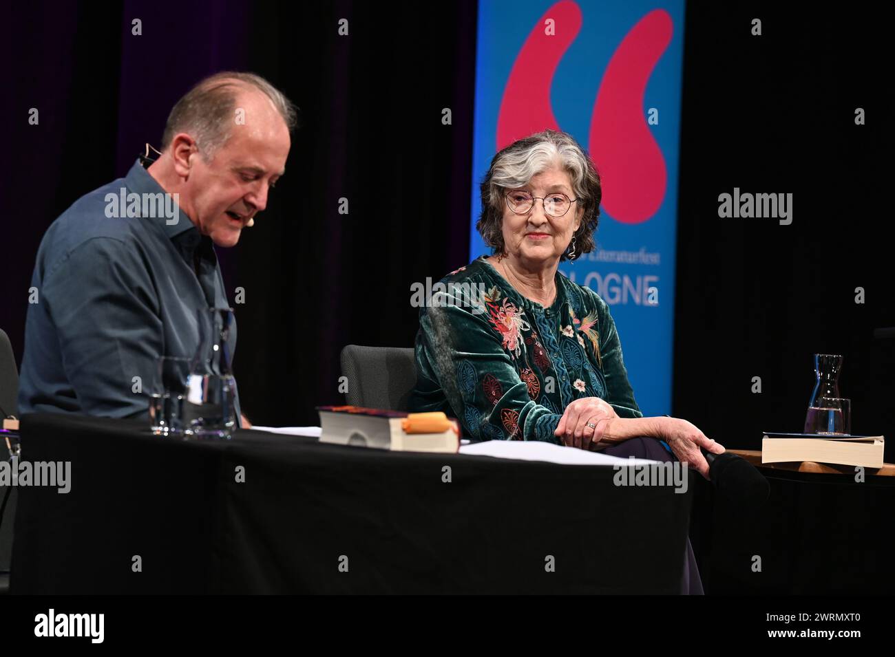 Cologne, Germany. 12th Mar, 2024. Presenter Bernhard Robben (l-r) and ...