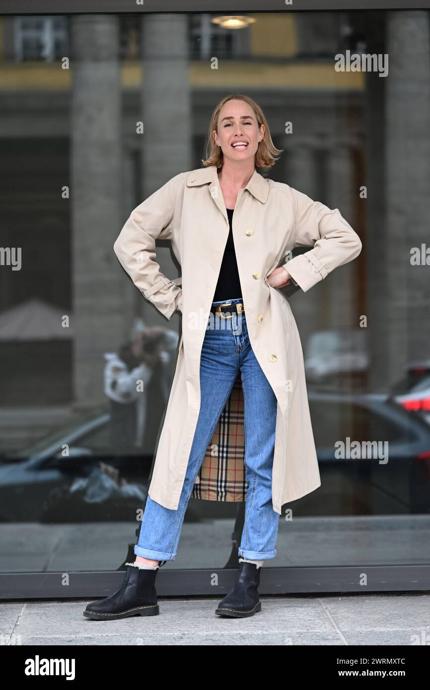 Munich, Germany. 13th Mar, 2024. Actress Laura Egger poses at a photo ...
