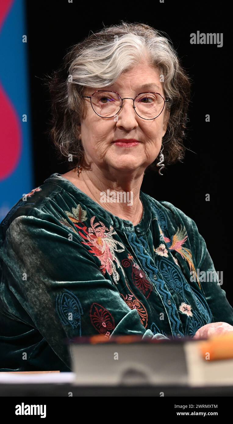 Cologne, Germany. 12th Mar, 2024. The US-American writer Barbara ...