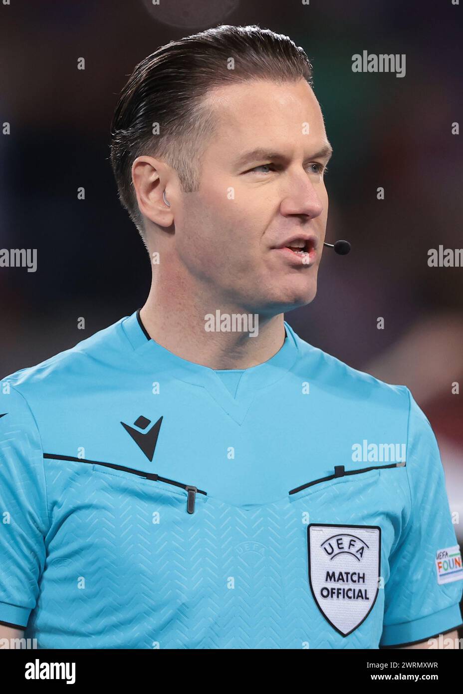 Barcelona, Spain. 12th Mar, 2024. The Referee Danny Makkelie of ...