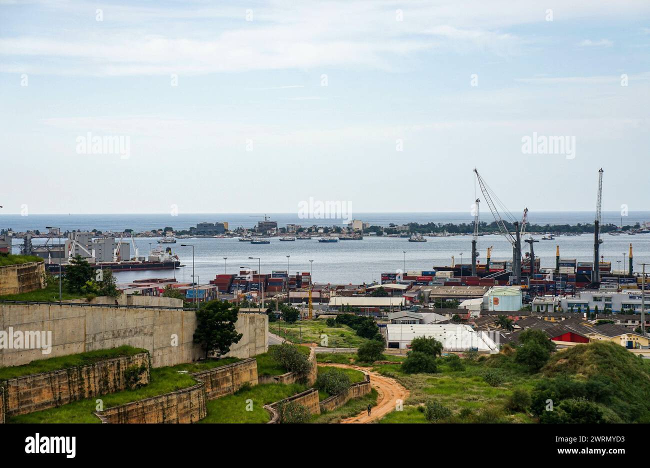 Luanda. 9th Mar, 2024. This photo taken on March 9, 2024 shows a view ...