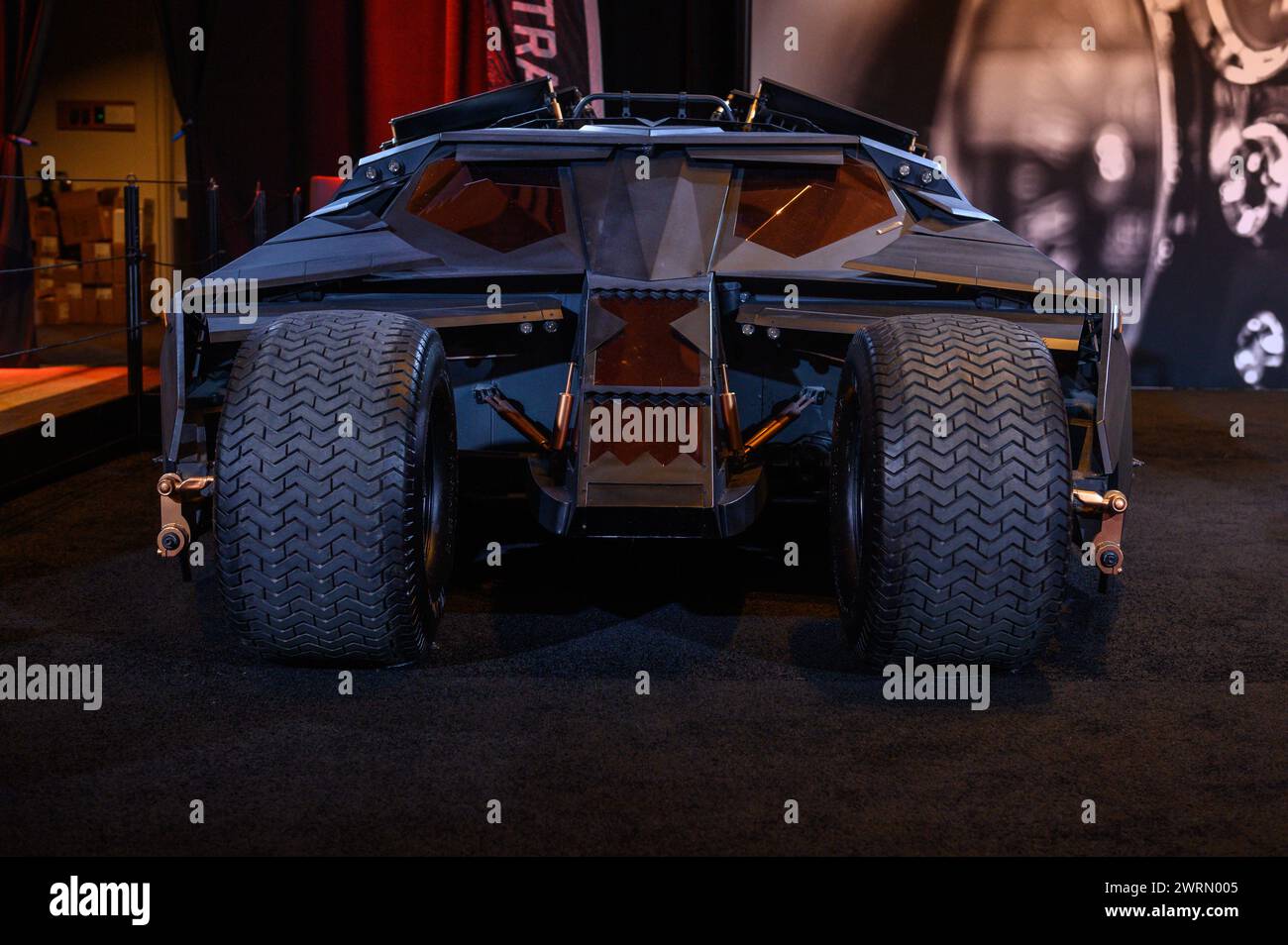 Toronto, ON, Canada - February 16, 2024: Batmobile Tumbler Dark Knight ...