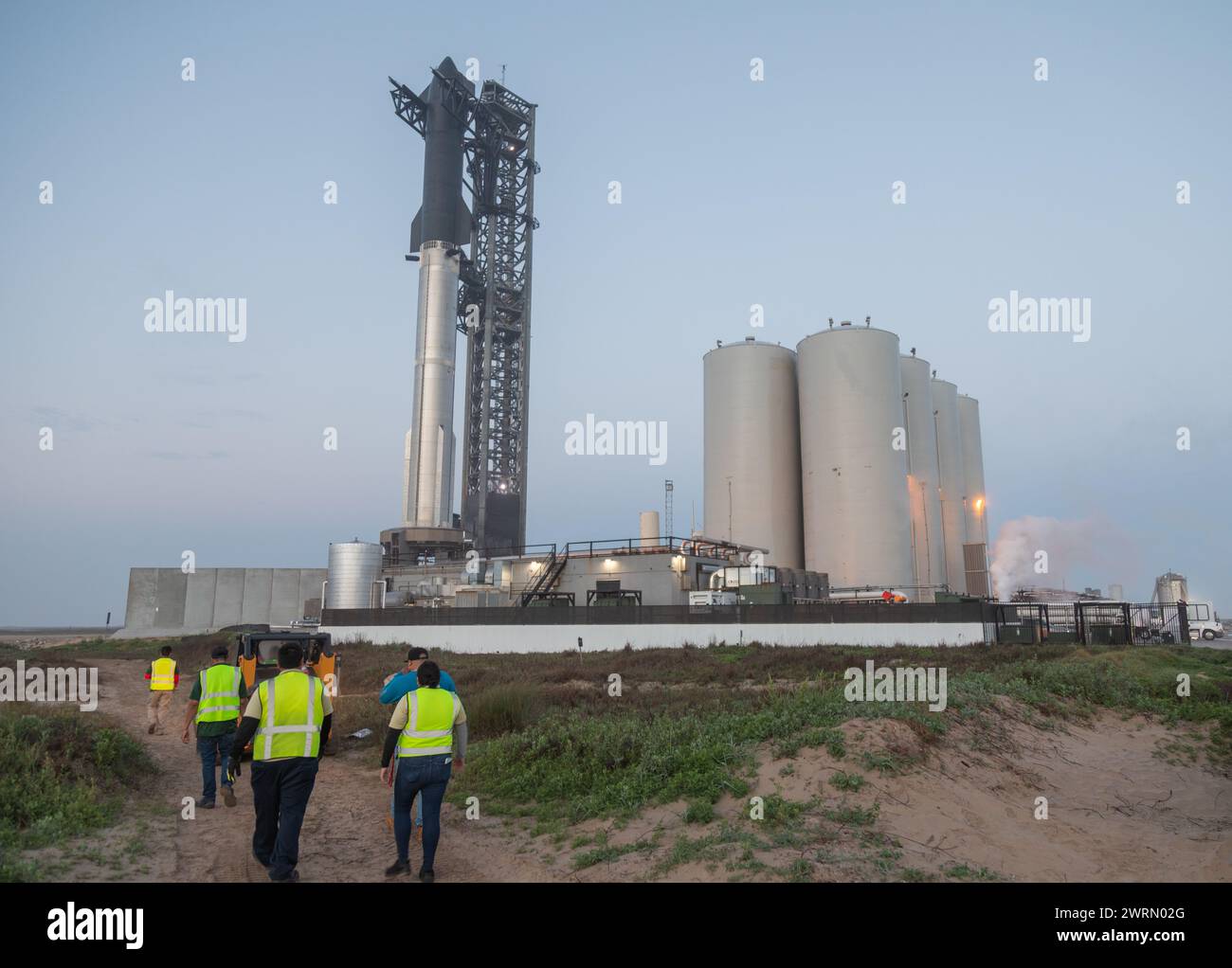 Boca Chica, USA. 13th Mar, 2024. The worlds most powerful rocket ...