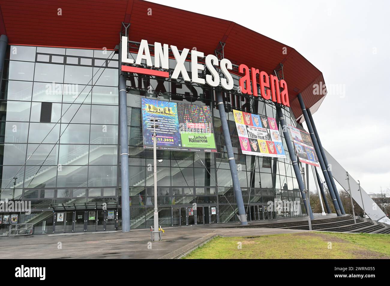 Cologne, Germany. 13th Mar, 2024. Lettering of the Lanxess Arena, a ...