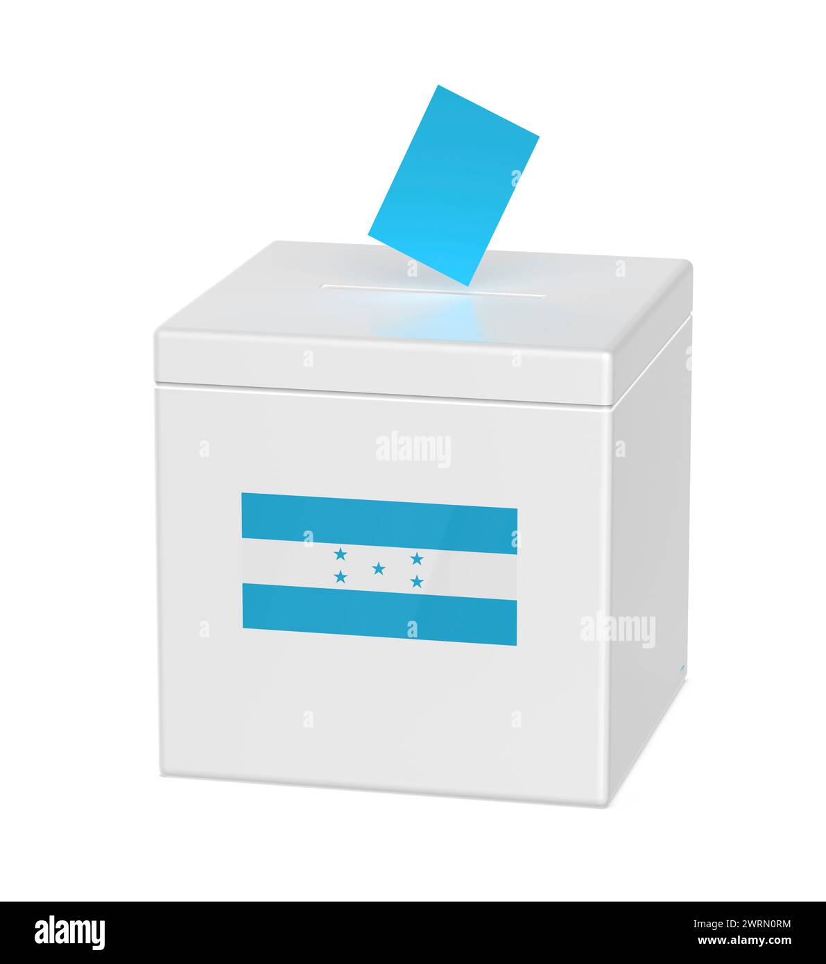 Ballot box with the flag of Honduras Stock Photo - Alamy