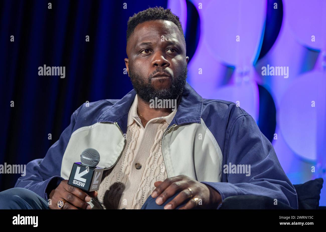 Austin, Usa . 12th Mar, 2024. Def Jam Chairman/CEO Tung Balogun speaks ...