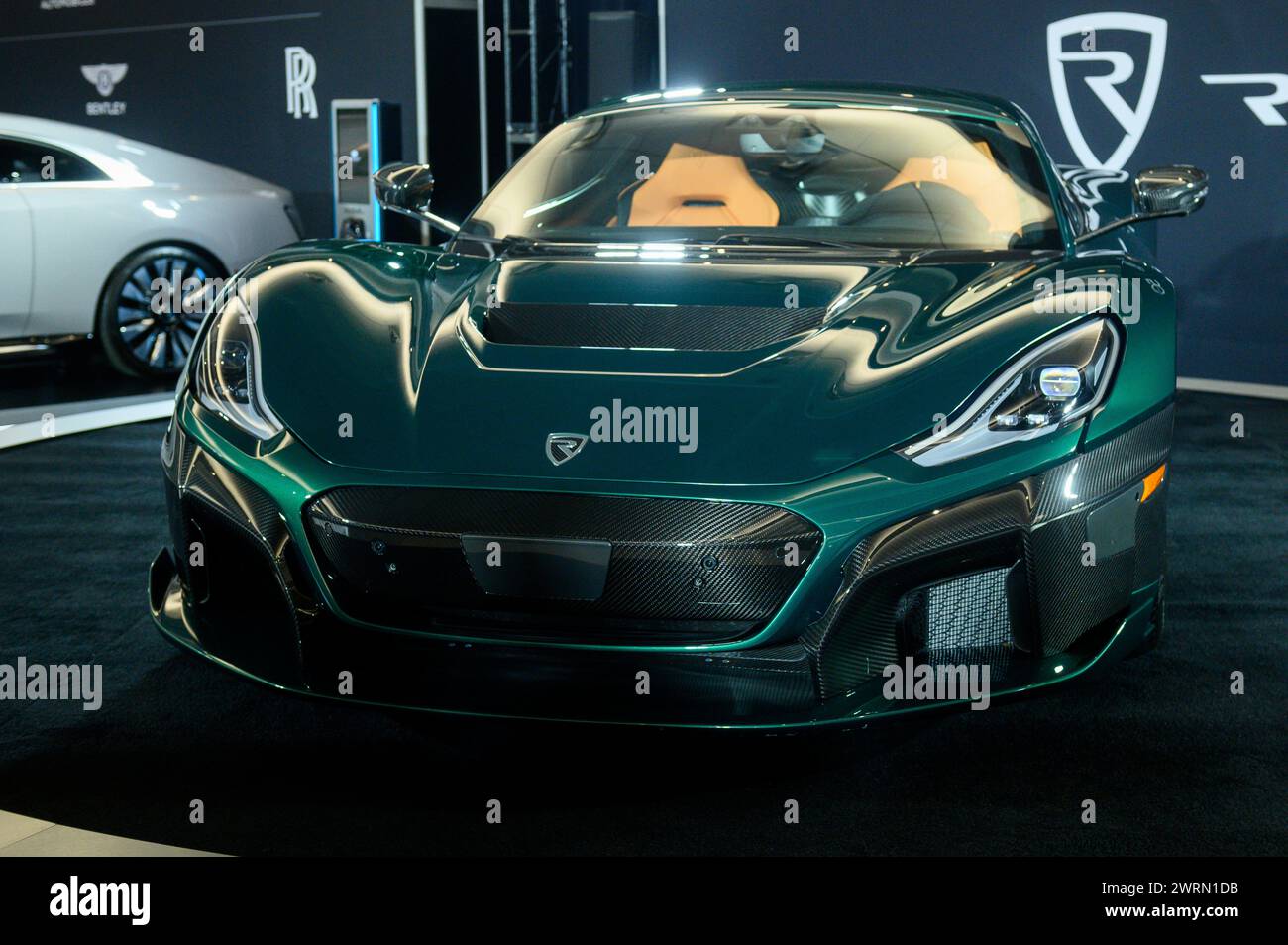 Toronto, ON, Canada - February 16, 2024: Rimac Nevera presented at the ...