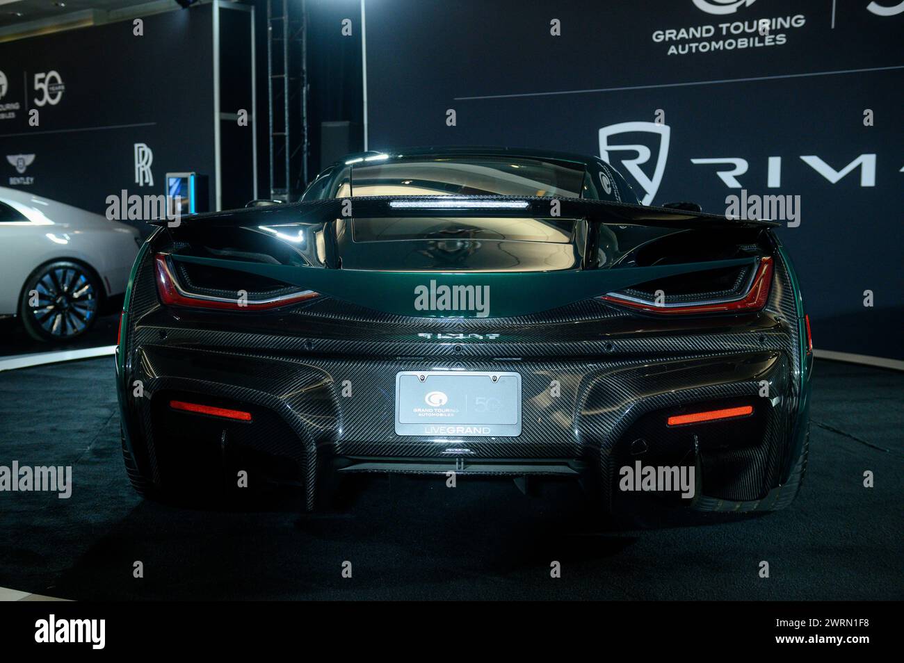 Toronto, ON, Canada - February 16, 2024: Rimac Nevera presented at the ...