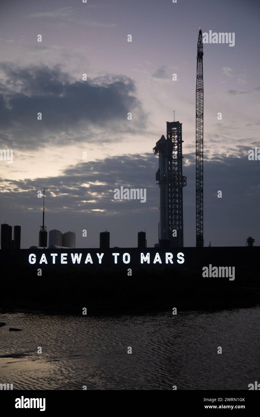 Boca Chica, USA. 13th Mar, 2024. The worlds most powerful rocket ...