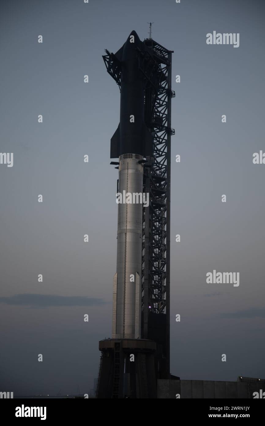 Boca Chica, USA. 13th Mar, 2024. The worlds most powerful rocket ...