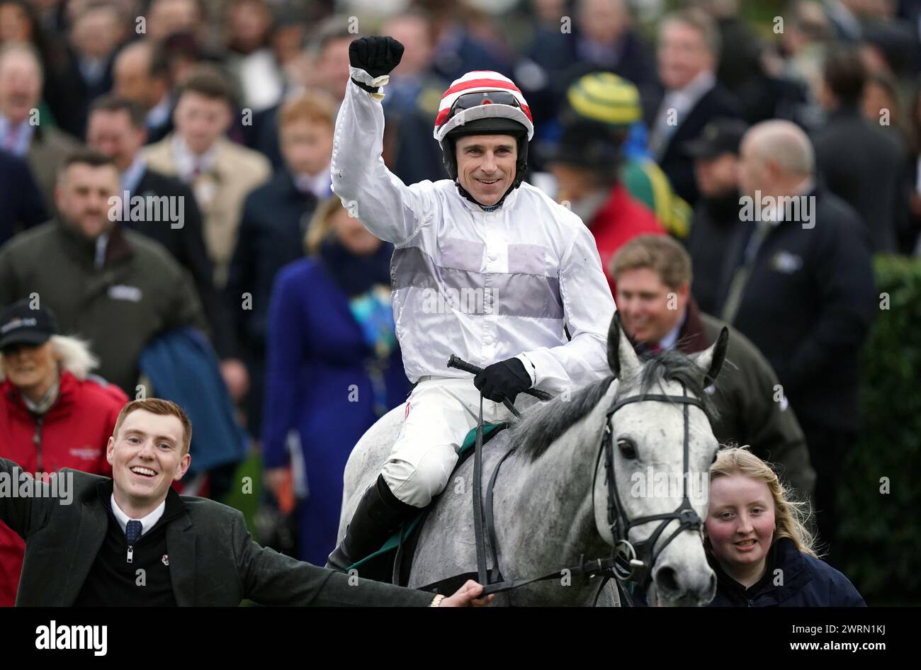 Harry Skelton after winning the Johnny Henderson Grand Annual Handicap ...