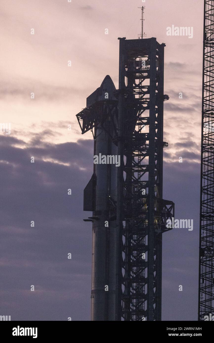 Boca Chica, USA. 13th Mar, 2024. The worlds most powerful rocket ...