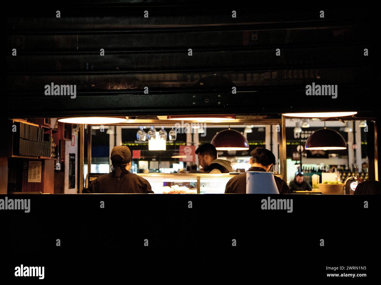 Skilled chef focuses on creating delectable dishes in a restaurant ...