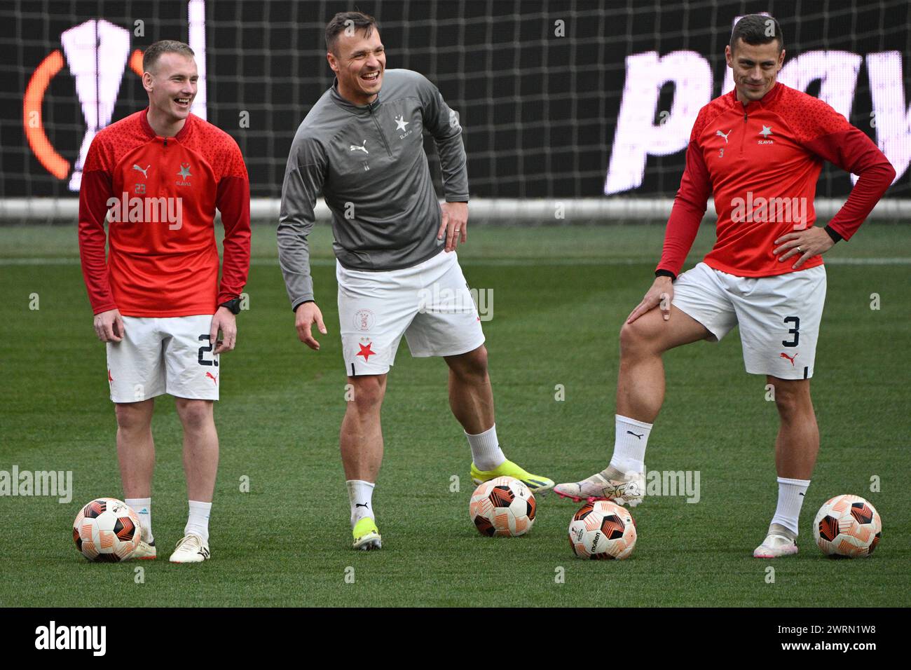 Prague, Czech Republic. 13th Mar, 2024. (L-R) Petr Sevcik, Stanislav ...