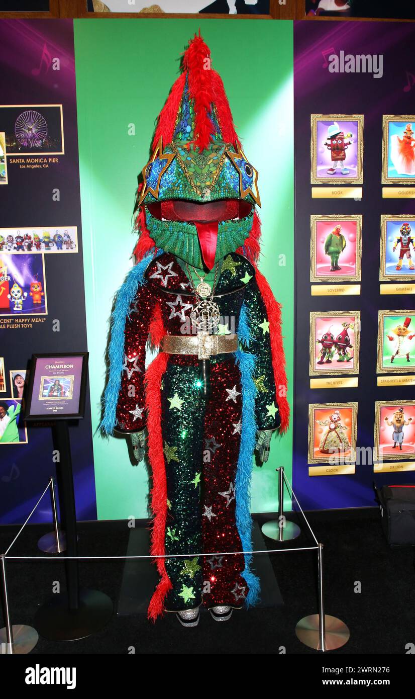 New York City, USA. 13th Mar, 2024. The Masked Singer costumes ...