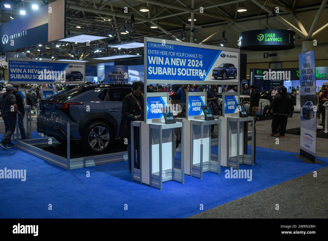 Toronto, ON, Canada - February 16, 2024: Car presented at the 2024 ...