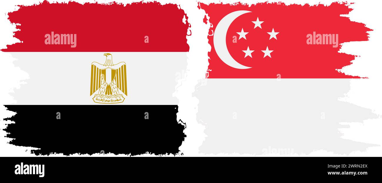 Singapore egypt flag hi-res stock photography and images - Alamy