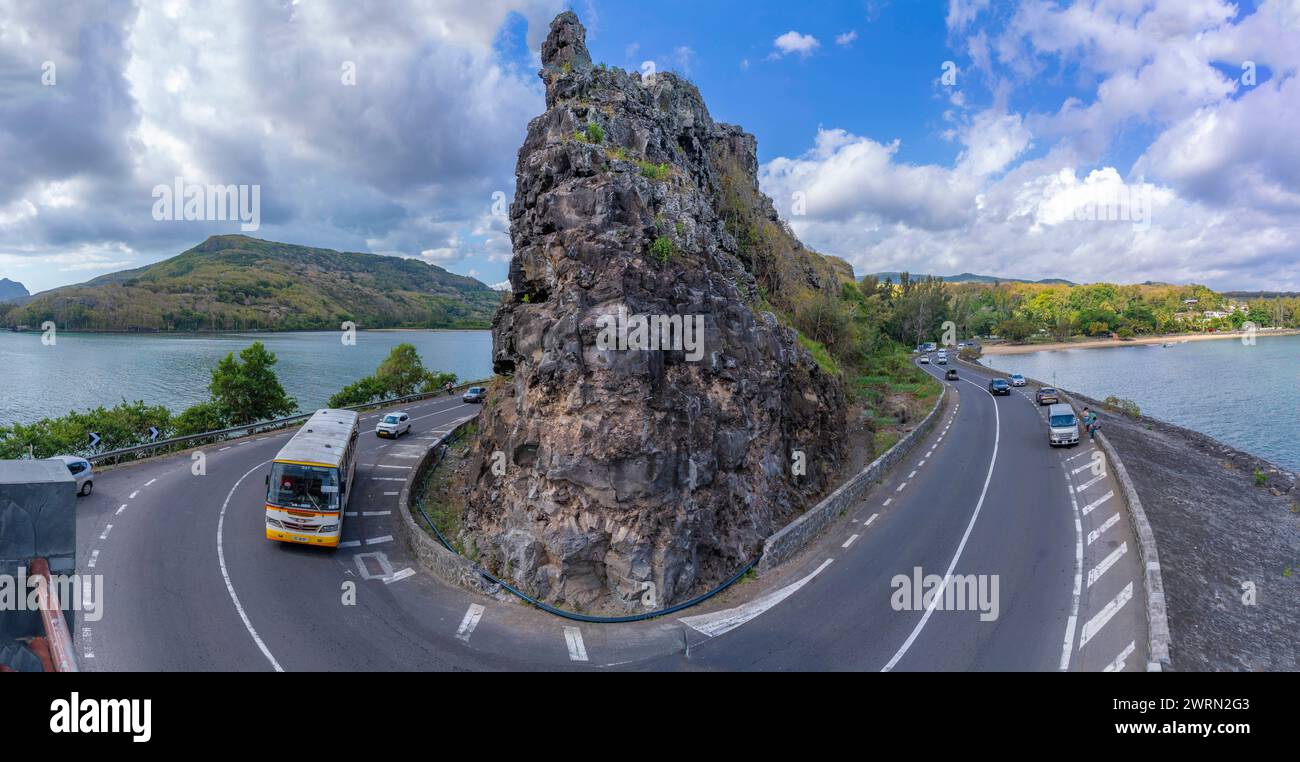 View of Baie du Cap from Maconde Viewpoint, Savanne District, Mauritius ...