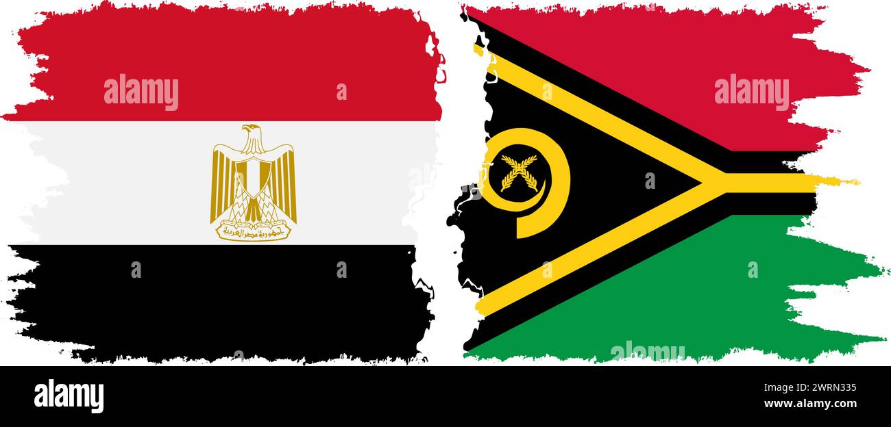 Vanuatu and Egypt grunge flags connection, vector Stock Vector Image ... Vanuatu and Egypt grunge flags connection, vector Stock Vector Image ...