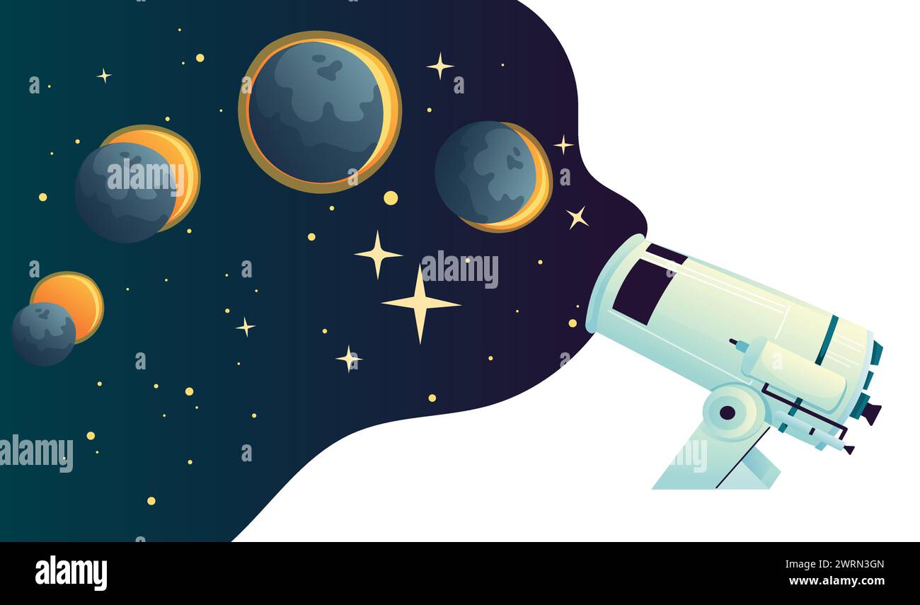 Solar eclipse background, solar eclipse cycle Stock Vector Image & Art ...