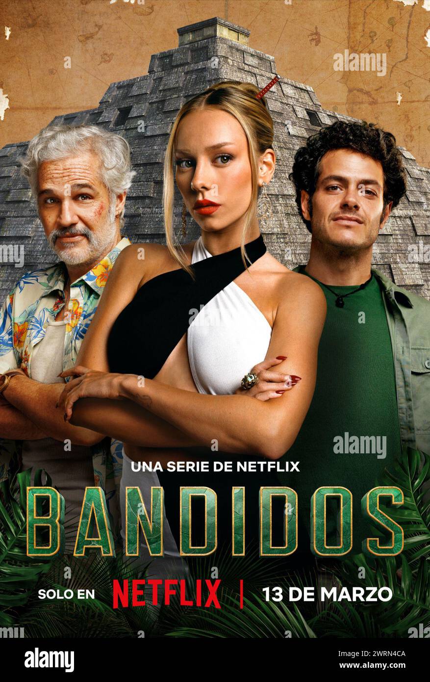 Bandidos poster Juan Pablo Medina, Ester Exposito & Alfonso Dosal Stock ...