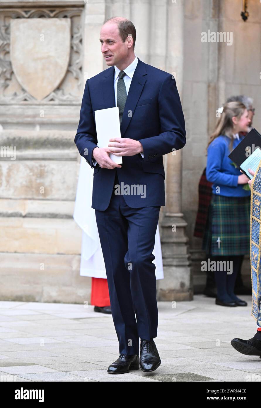 London, England. UK. 12 March, 2024. Prince William, Prince of Wales ...