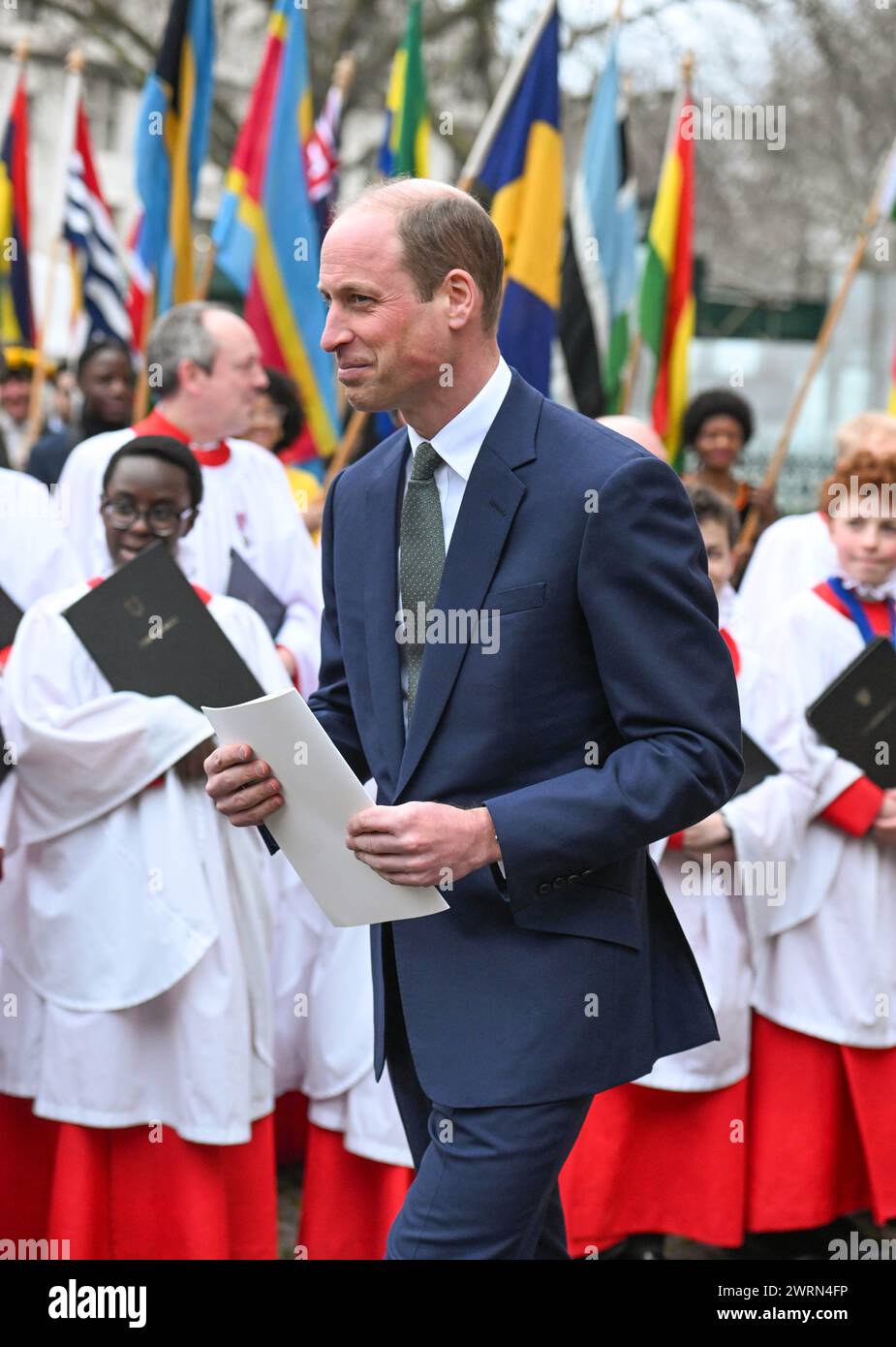 London, England. UK. 12 March, 2024. Prince William, Prince of Wales ...