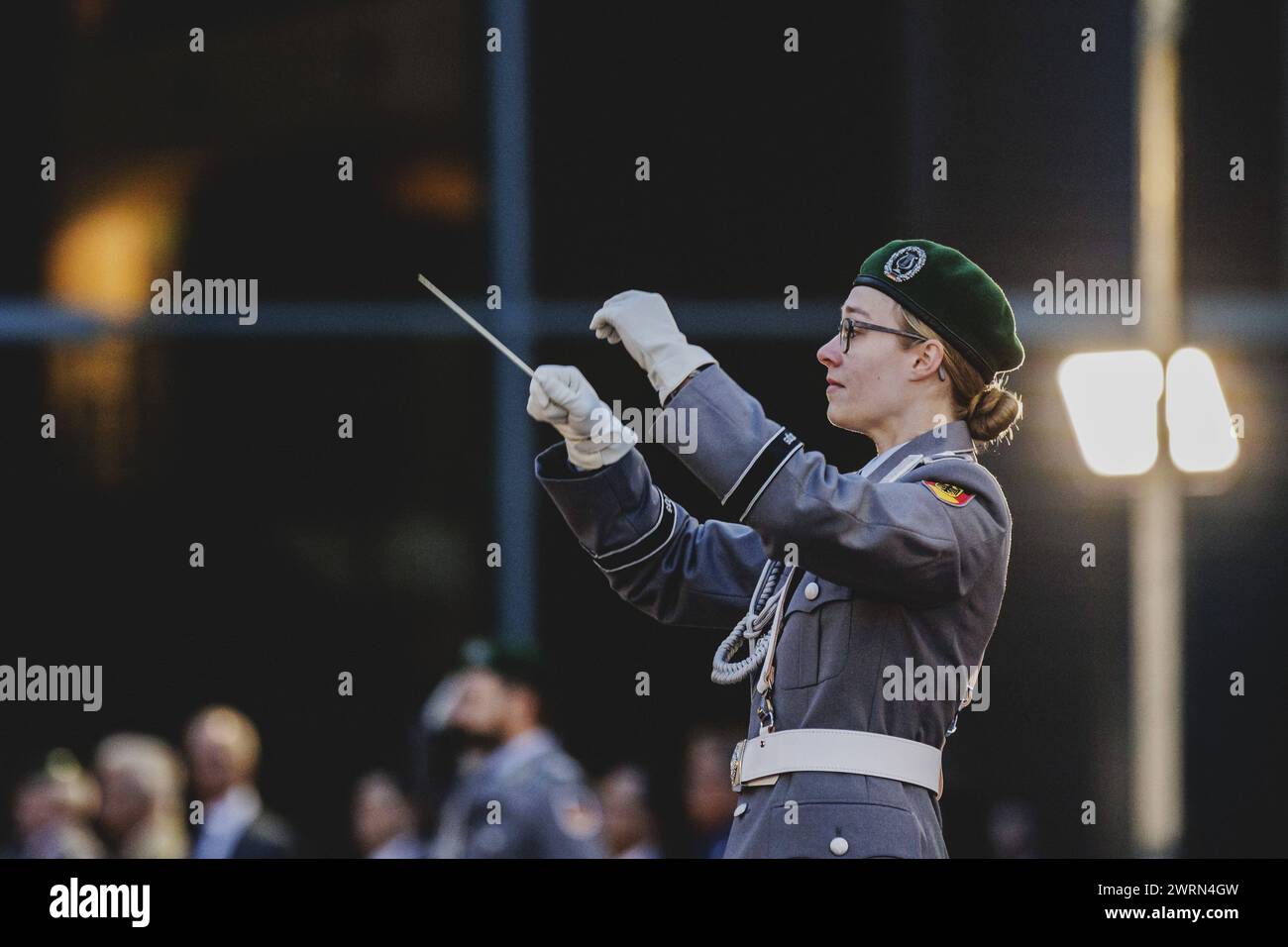 Dirifentin des Stabsmusikkorbs der Bundeswehr, aufgenommen in Berlin ...