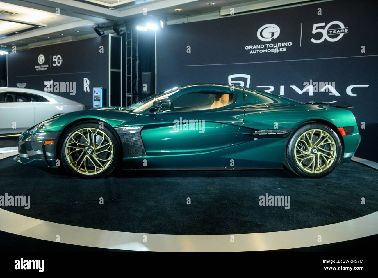 Toronto, ON, Canada - February 16, 2024: Rimac Nevera presented at the ...