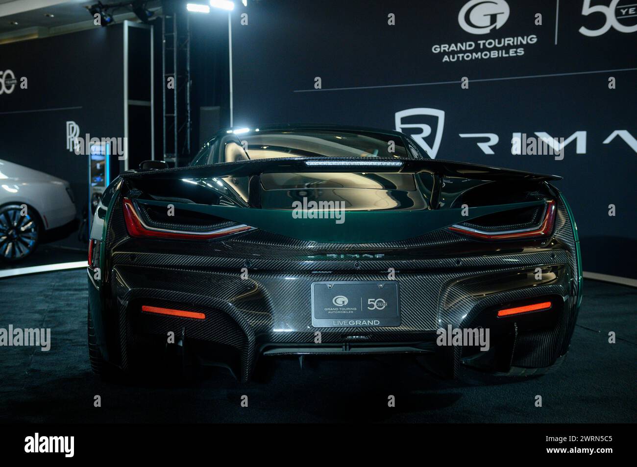 Toronto, ON, Canada - February 16, 2024: Rimac Nevera presented at the ...
