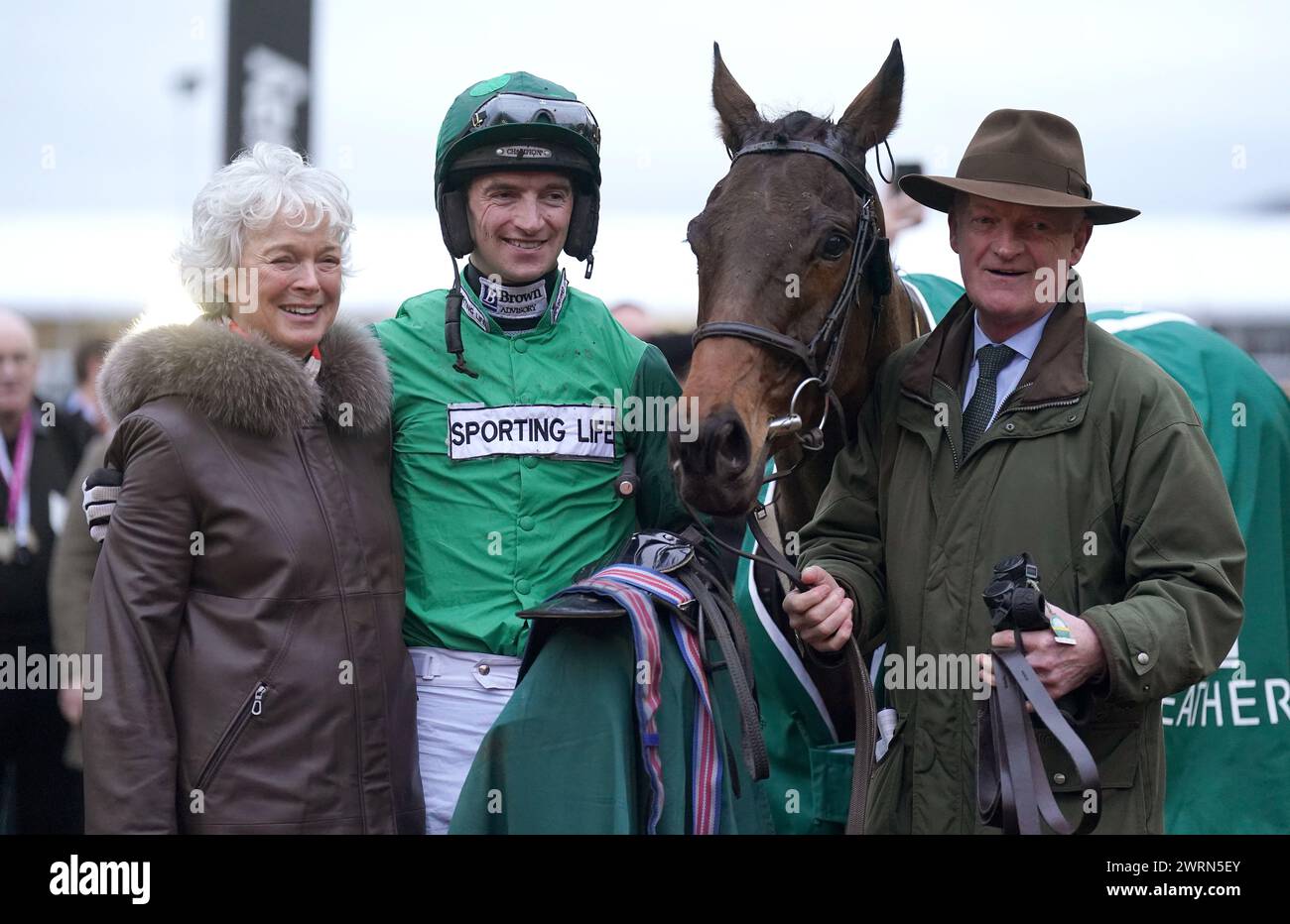 Trainer Willie Mullins celebrates his 100th Cheltenham Festival victory ...