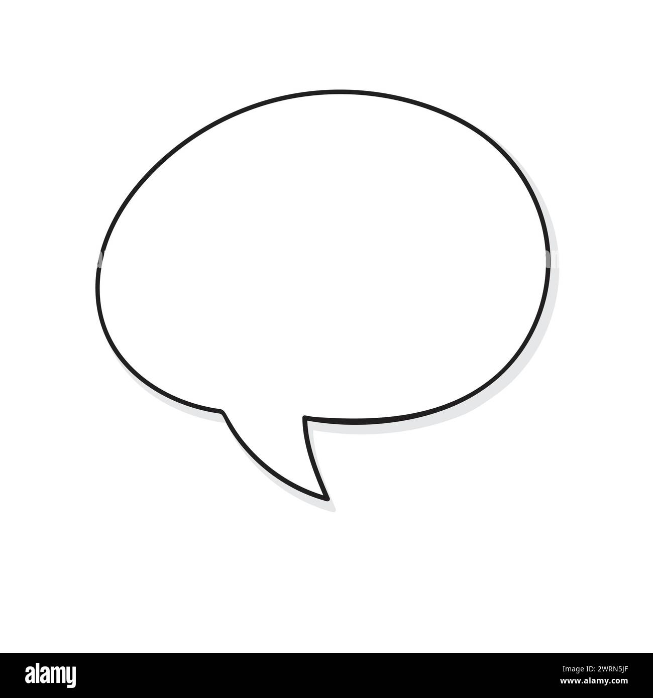Sketch empty Speech Bubble, doodle outline illustration. hand drawn ...