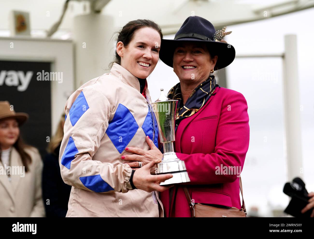 Jockey Rachael Blackmore poses for a photo with her mum Eimir as she ...