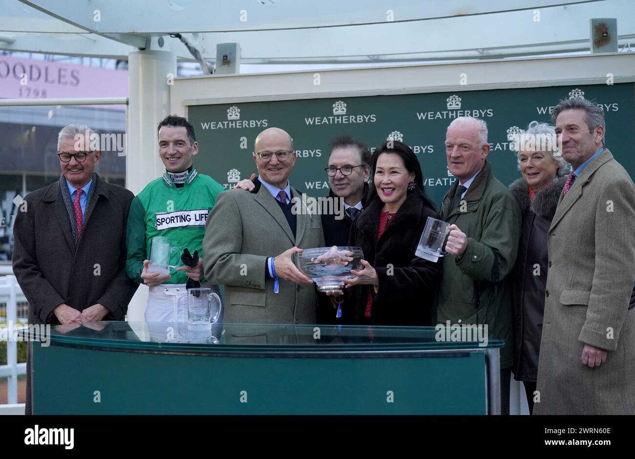Trainer Willie Mullins celebrates his 100th Cheltenham Festival victory ...