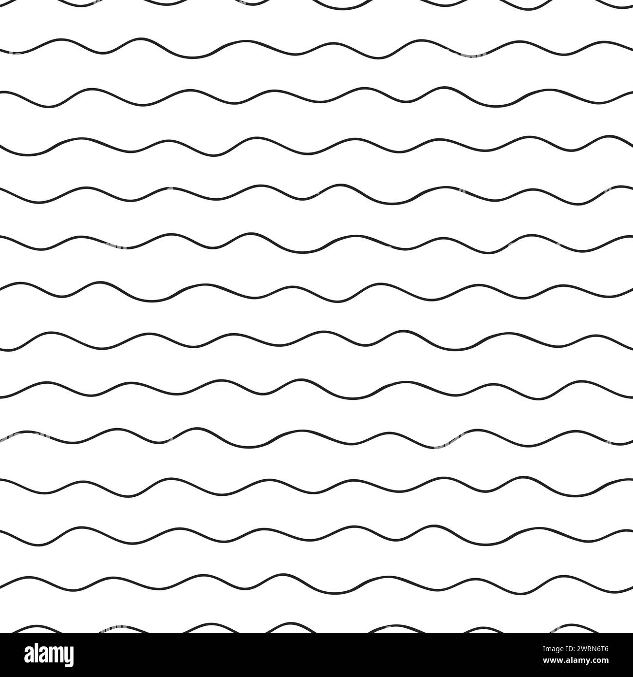 Seamless wavy pattern. Vector illustration Stock Vector Image & Art - Alamy