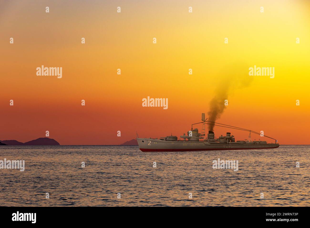 Warship at sea hi-res stock photography and images - Alamy