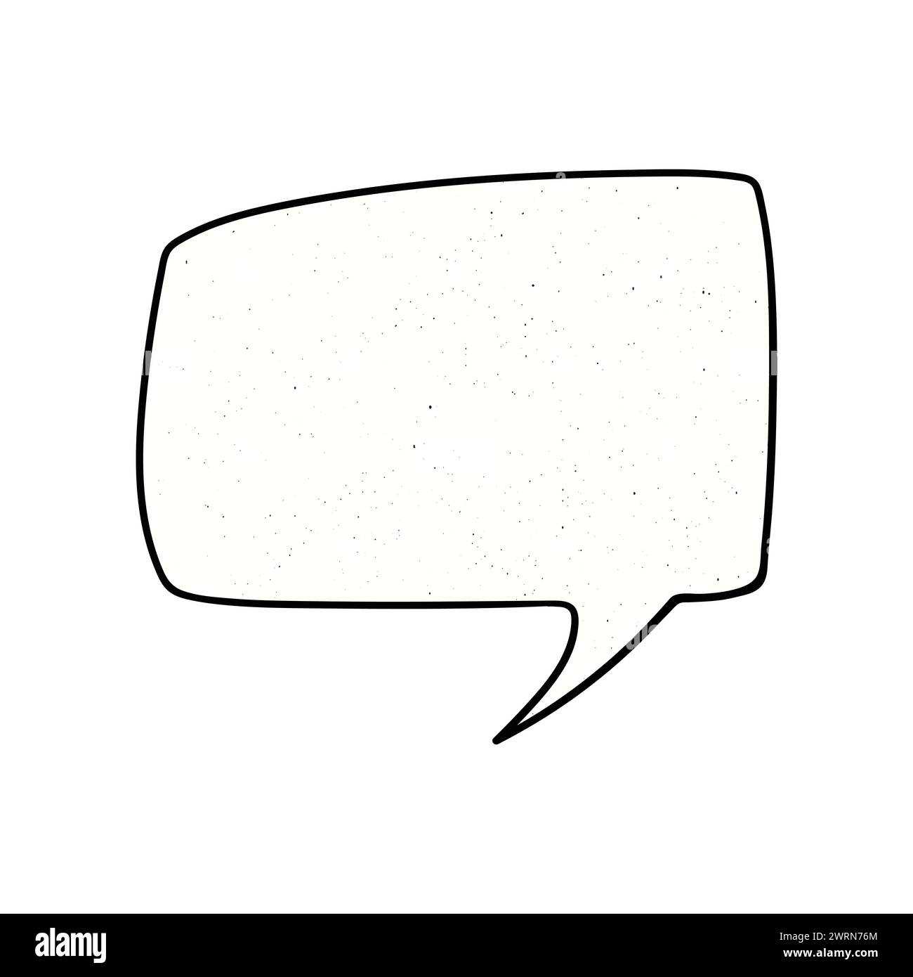 Hand Drawn Dialogue Bubble Vector. retro cartoon comic book speech ...