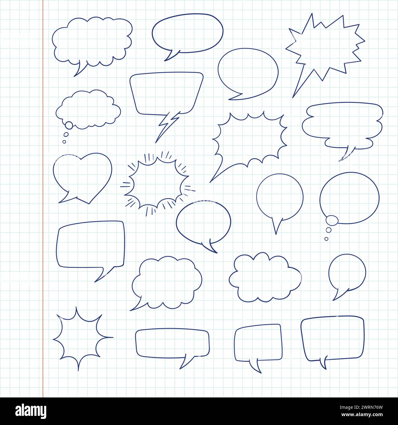 Business doodle paper sheet Stock Vector Images - Alamy