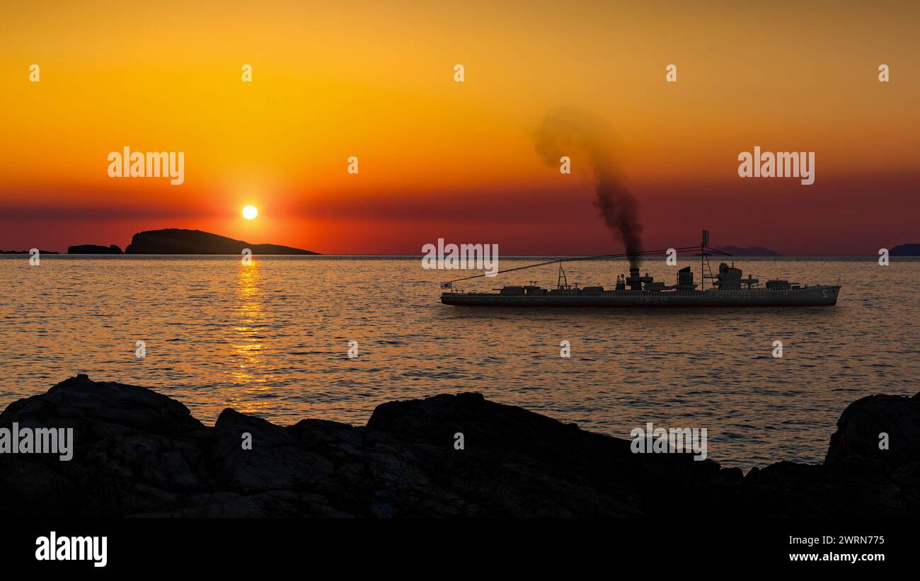 Warship at sea hi-res stock photography and images - Alamy