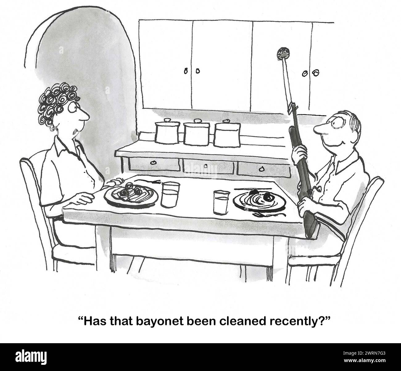 Food fight kitchen Cut Out Stock Images & Pictures - Alamy