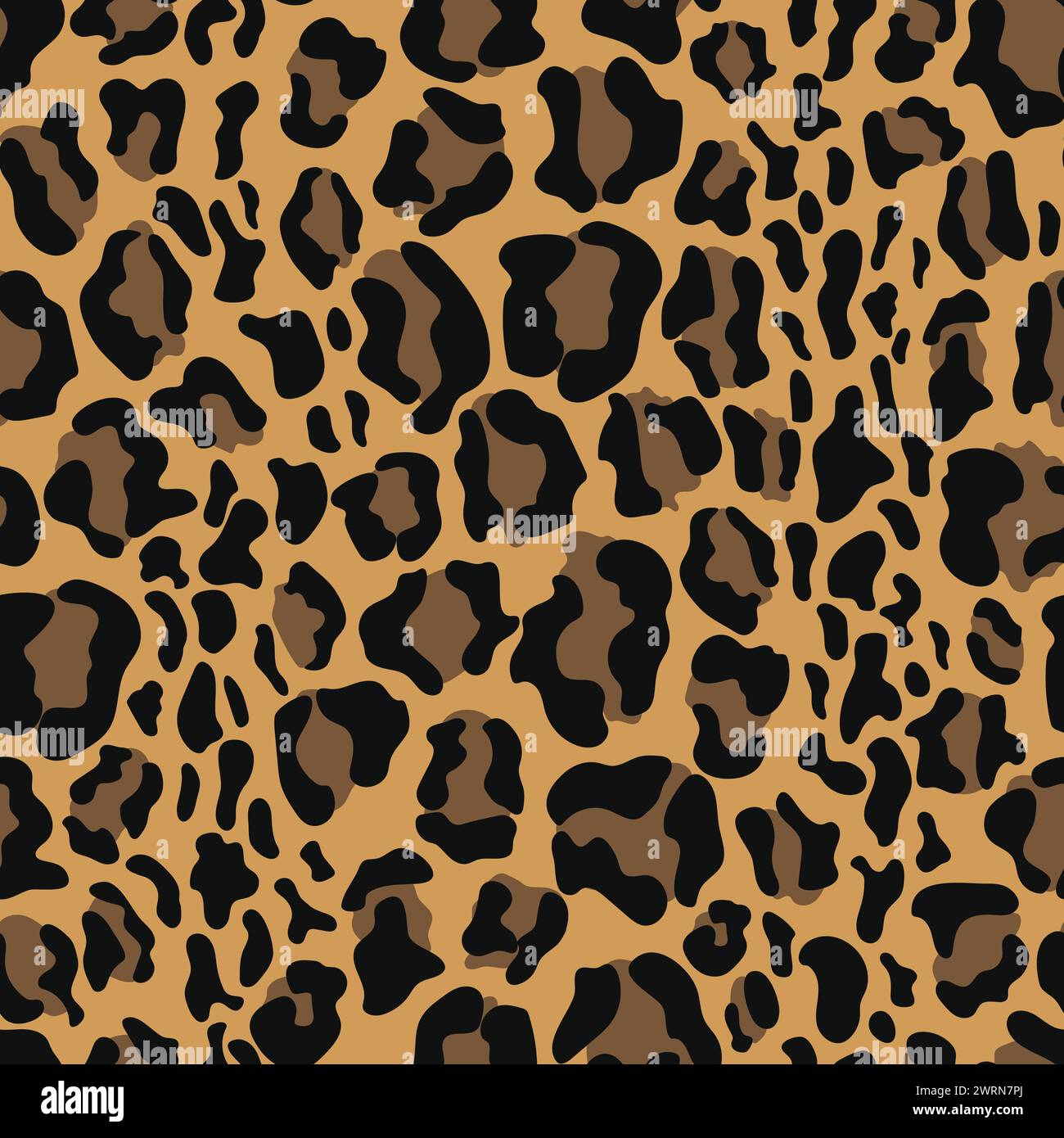 Cheetah skin pattern design. Wildlife fur skin design illustration for ...