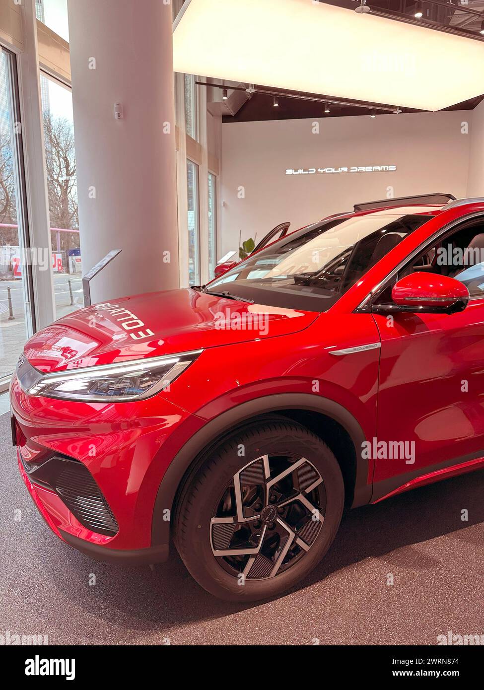 new red BYD ATTO 3 Car, Electric Vehicle Chinese BYD manufacturer in ...