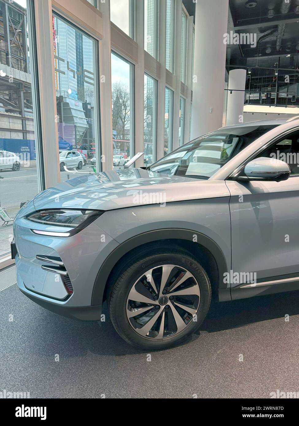 new grey BYD Seal U 2024 Electric Carrear view, SUV Chinese ...