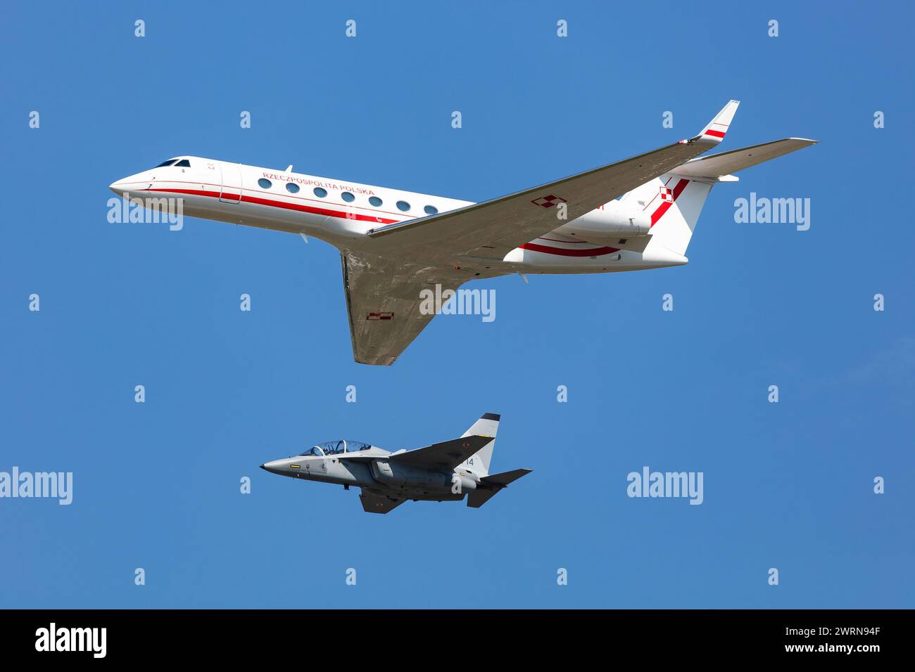 Radom, Poland - August 26, 2023: Polish Air Force Gulfstream G550 VIP ...