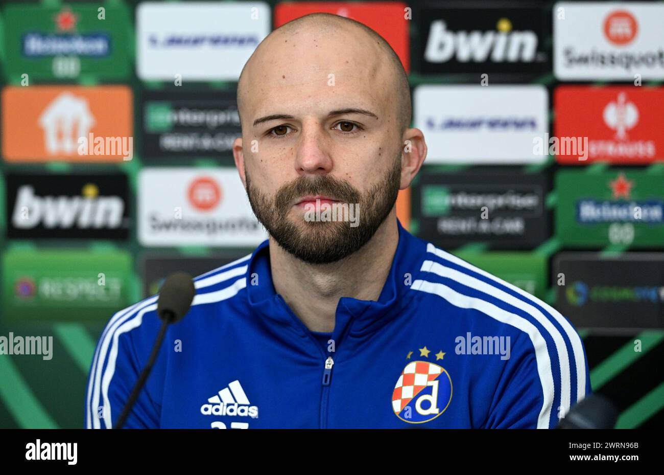 Solun, Hrvatska. 13th Mar, 2024. Player of GNK Dinamo Zagreb Josip ...